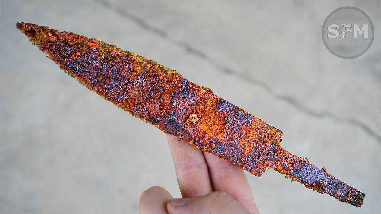 Restoration Antique Rusty Dagger - YouTube