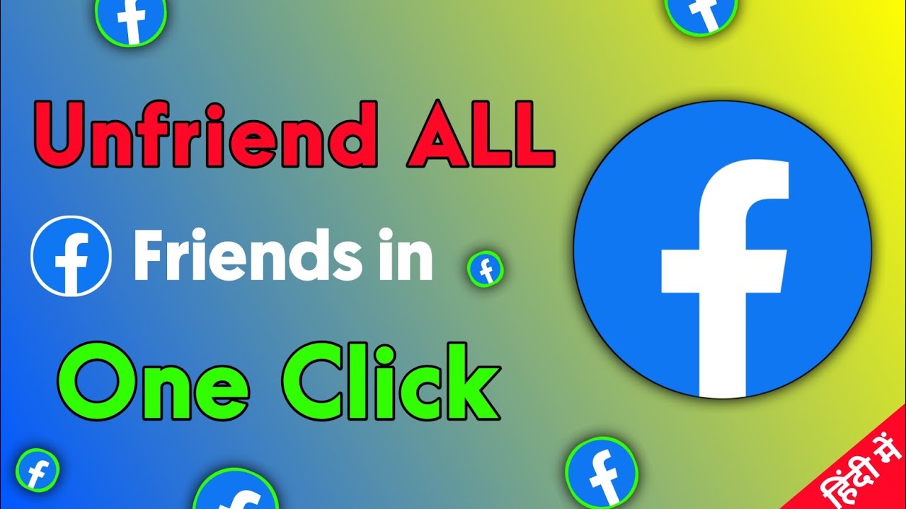 How to Unfriend All Friends On Facebook In One Easy Step! - YouTube
