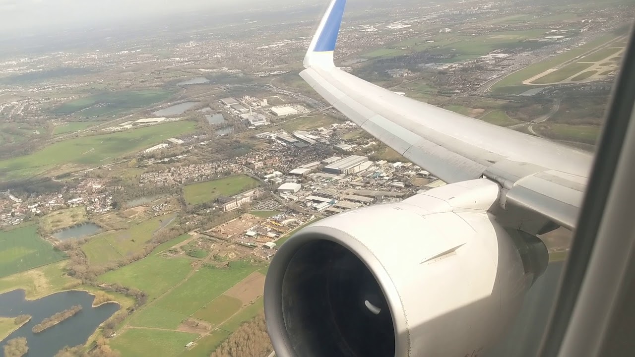 United Airlines UA883 LHR-EWR Takeoff - YouTube
