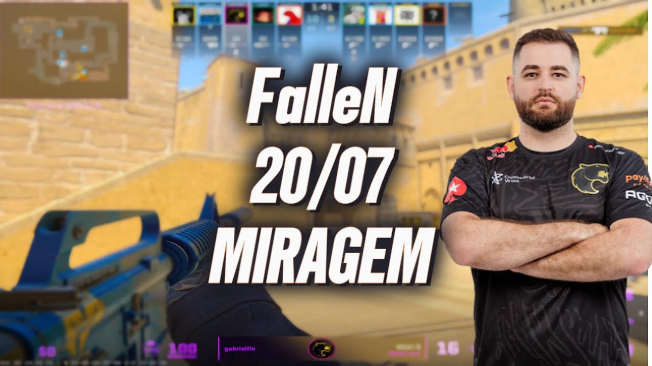 CS2 POV | FalleN - 20/7 | Faceit Ranked (Mirage) - YouTube