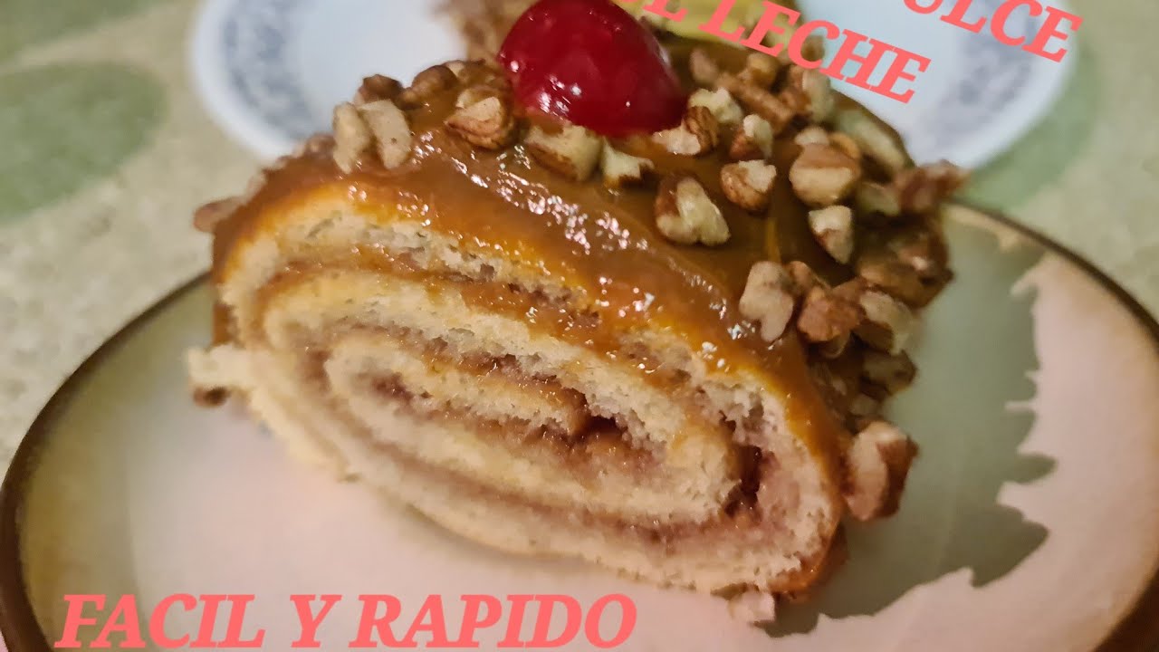 Rollo de Cajeta o Dulce de Leche... Super fácil de hacer!! con pocos ...