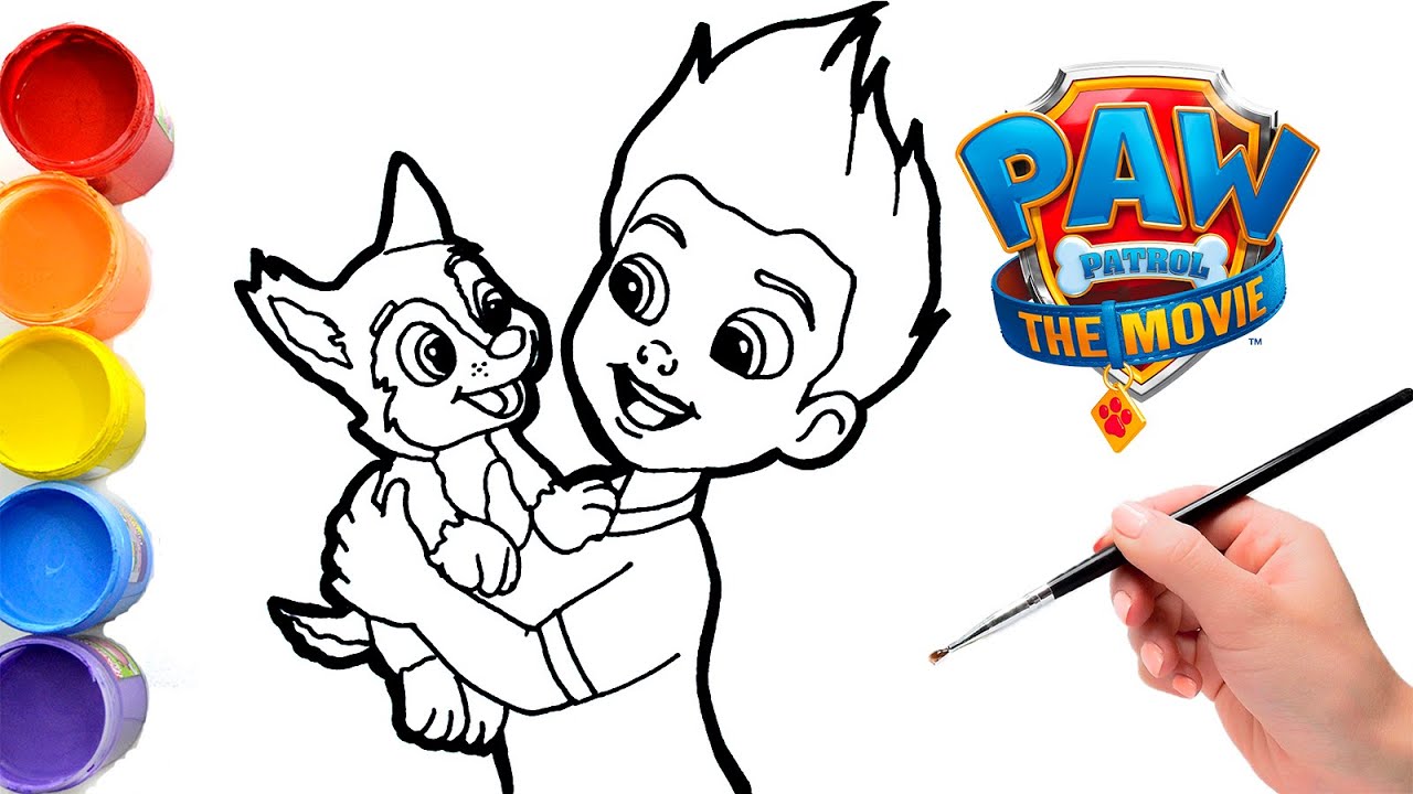 🔴 How To Draw Ryder and Chase Paw Patrol Movie 2021 | La Patrulla ...