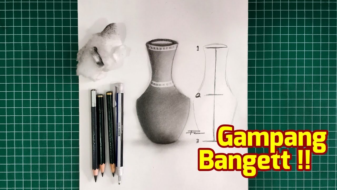 Cara Mudah Menggambar Model Alam Benda - YouTube