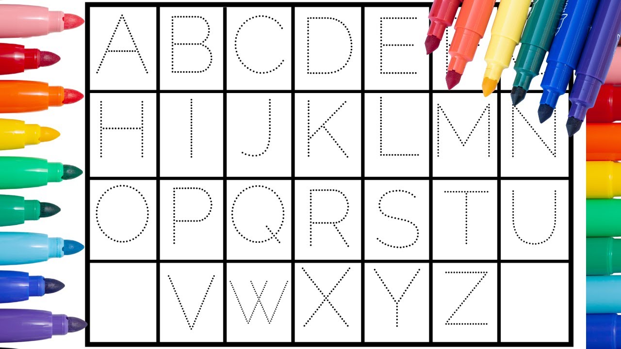 Fun and Easy Tracing ABC Alphabets Letters for Toddlers and Kids | abcd ...