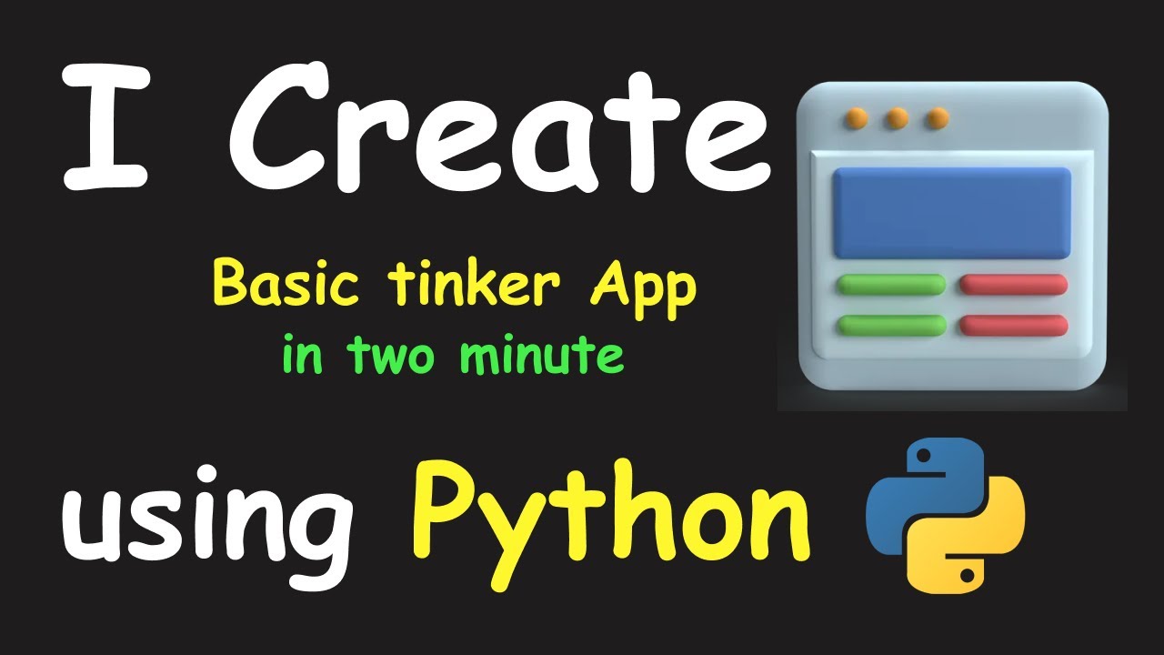 I Create Basic Tkinter App In 2 Min Using Python And Learn Tkinter Python 2897