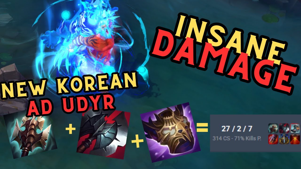 The new INSANE KOREAN AD UDYR build is BROKEN! - YouTube