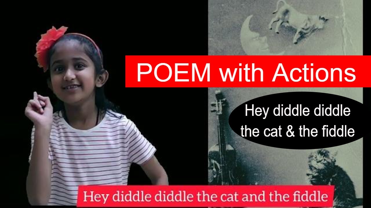 Hey diddle diddle poem | nursery/kg/ukg poem || hey diddle diddle the ...