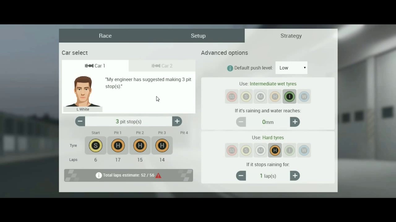 iGP Manager Gameplay Car Setup - YouTube