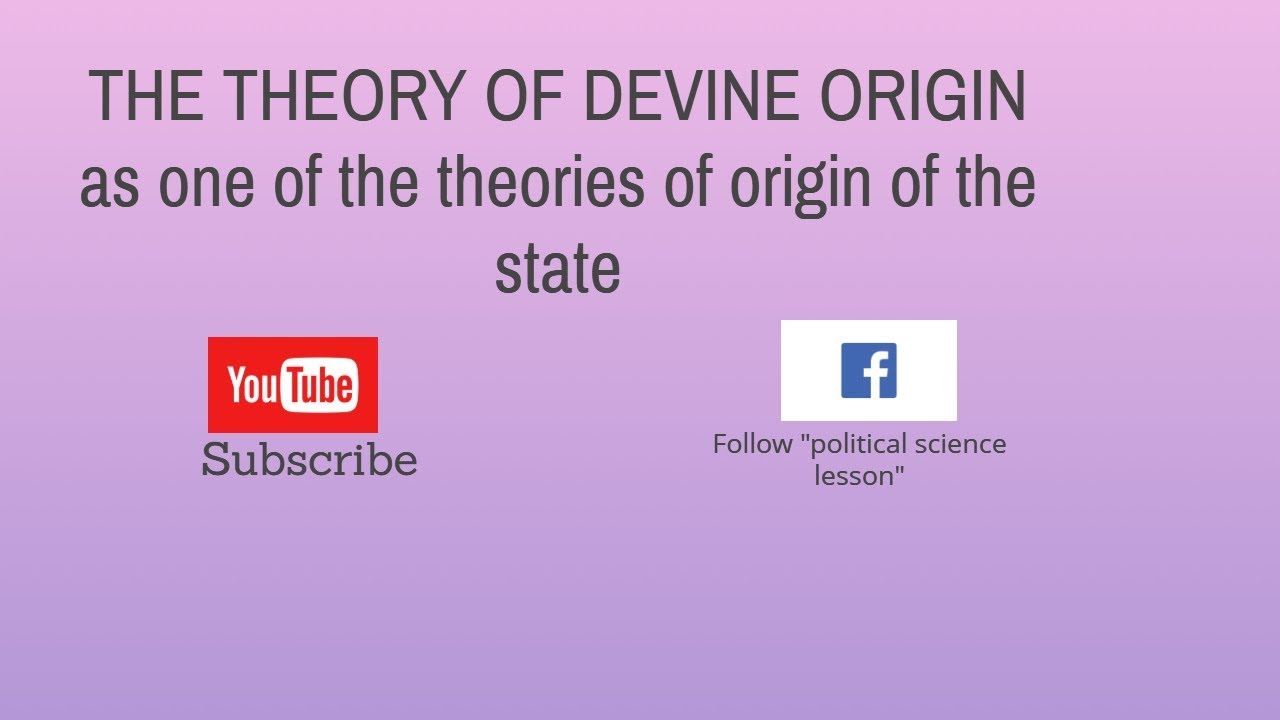 THE THEORY OF DIVINE ORIGIN - YouTube