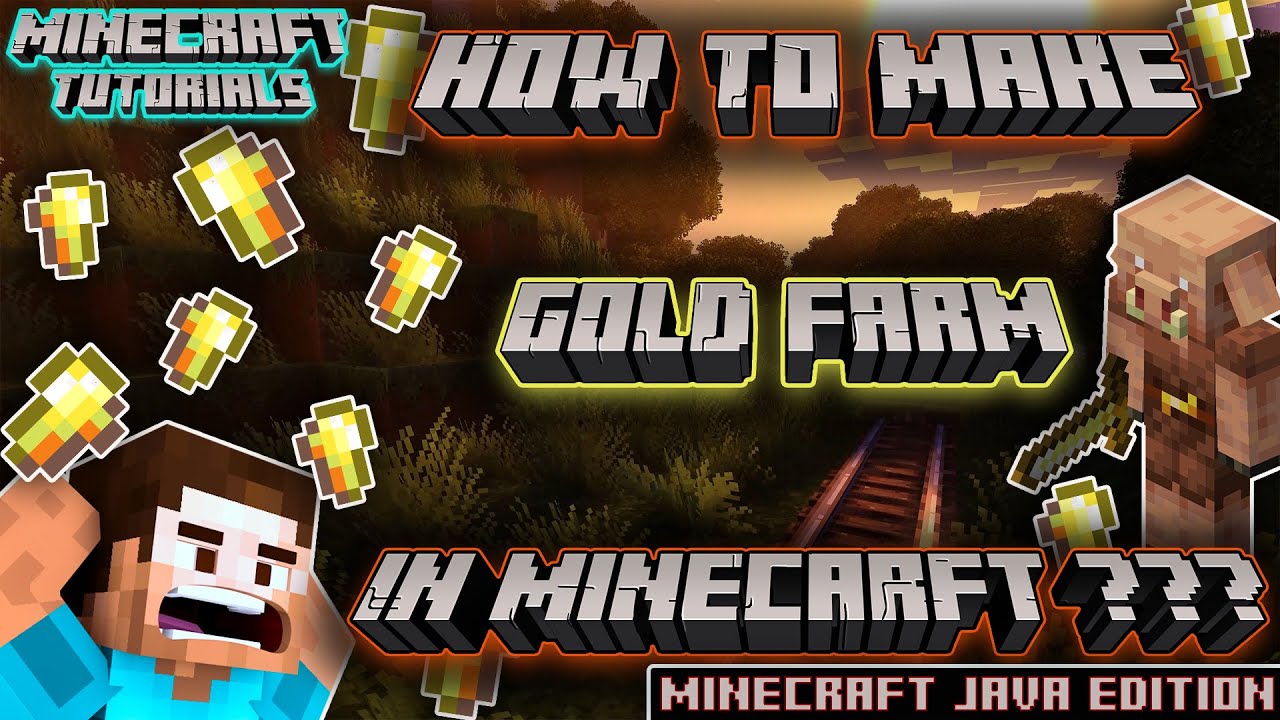 How to make a Gold Farm in Minecraft? - YouTube