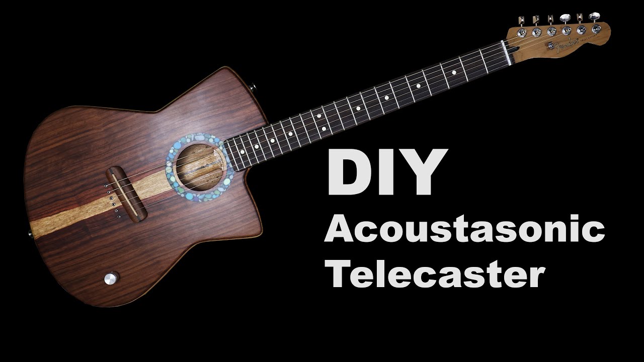 DIY Babik Telecaster Acoustasonic Build - YouTube
