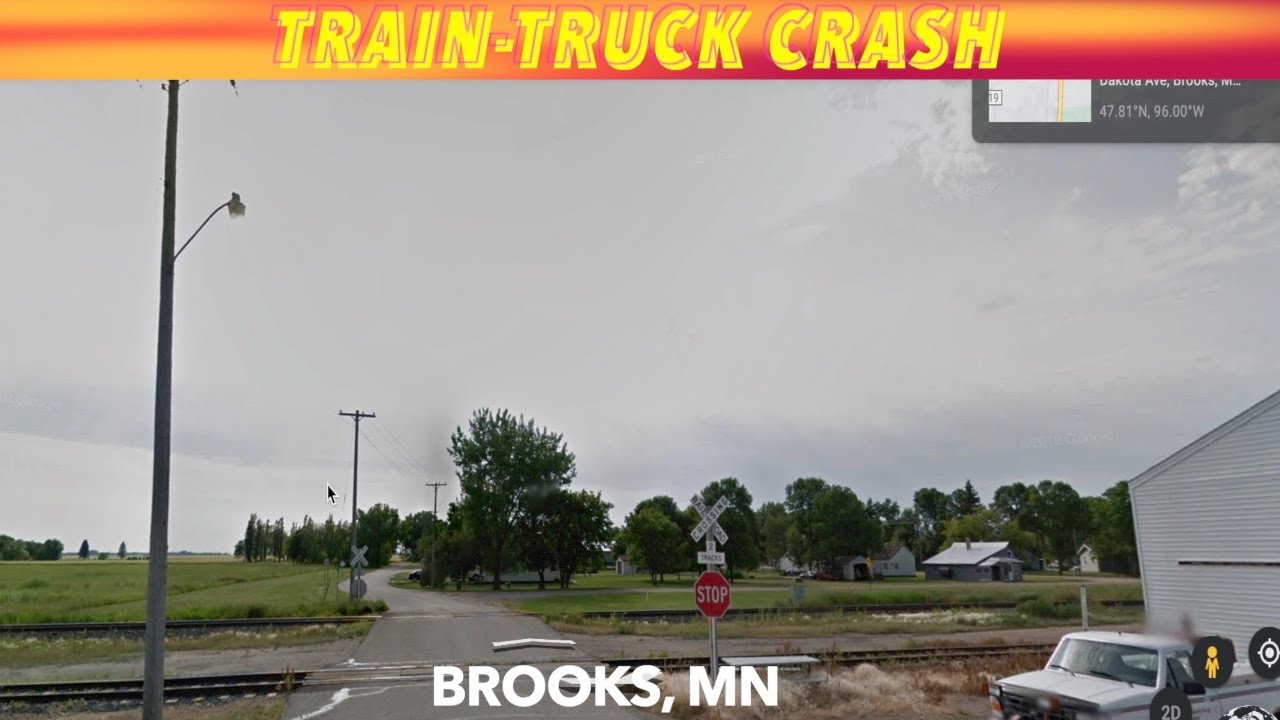 Train-Pickup Crash In Brooks, Minnesota - YouTube