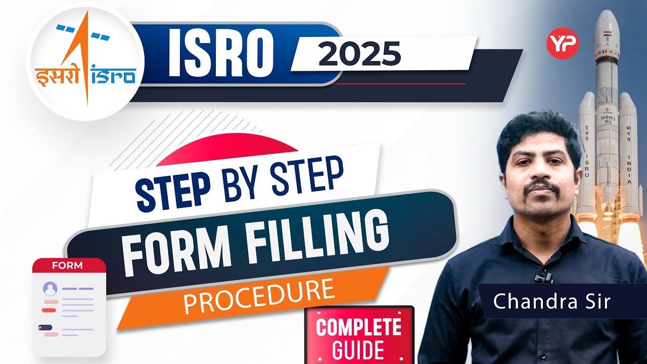 ISRO step-by-step Form Filling Procedure Explained | ISRO With ...