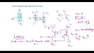 TWO TRANSISTOR ANALOGY OF SCR/LATCHING IN SCR | Doovi