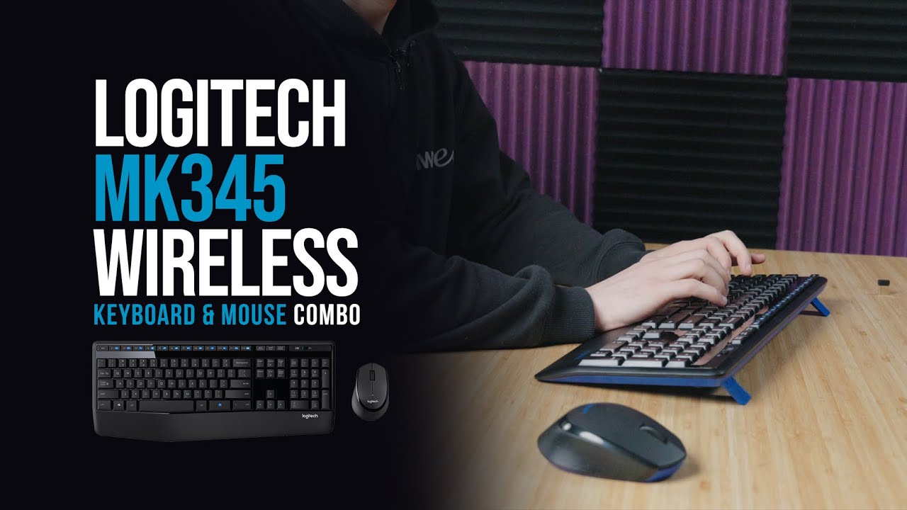 Comfort. Wireless. Extra-Long Battery Life. Logitech MK345 Wireless ...