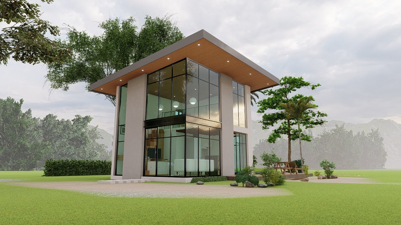 Loft type house design I 4.75m x 5.5m I 54 sqm total floor area I Small ...