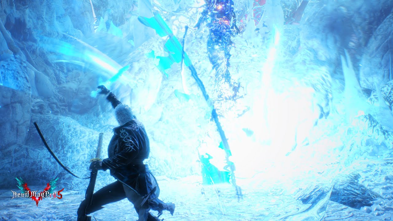 Devil May Cry 5 - Vergil Doppelganger combo Analysis - Ice combo - YouTube