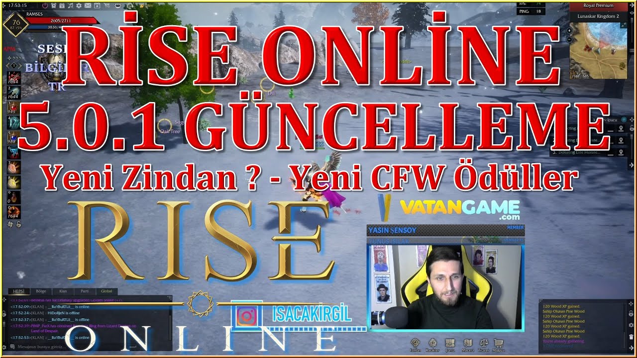 RİSE ONLİNE 5.0.1 Güncelleme Notları - CFW Giriş ve Ödülleri Değişti -Yeni Zindan- Sesli ...