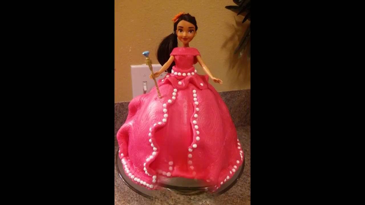 I made a princess cake from scratch!!! | Princess Elena of Avalor - YouTube