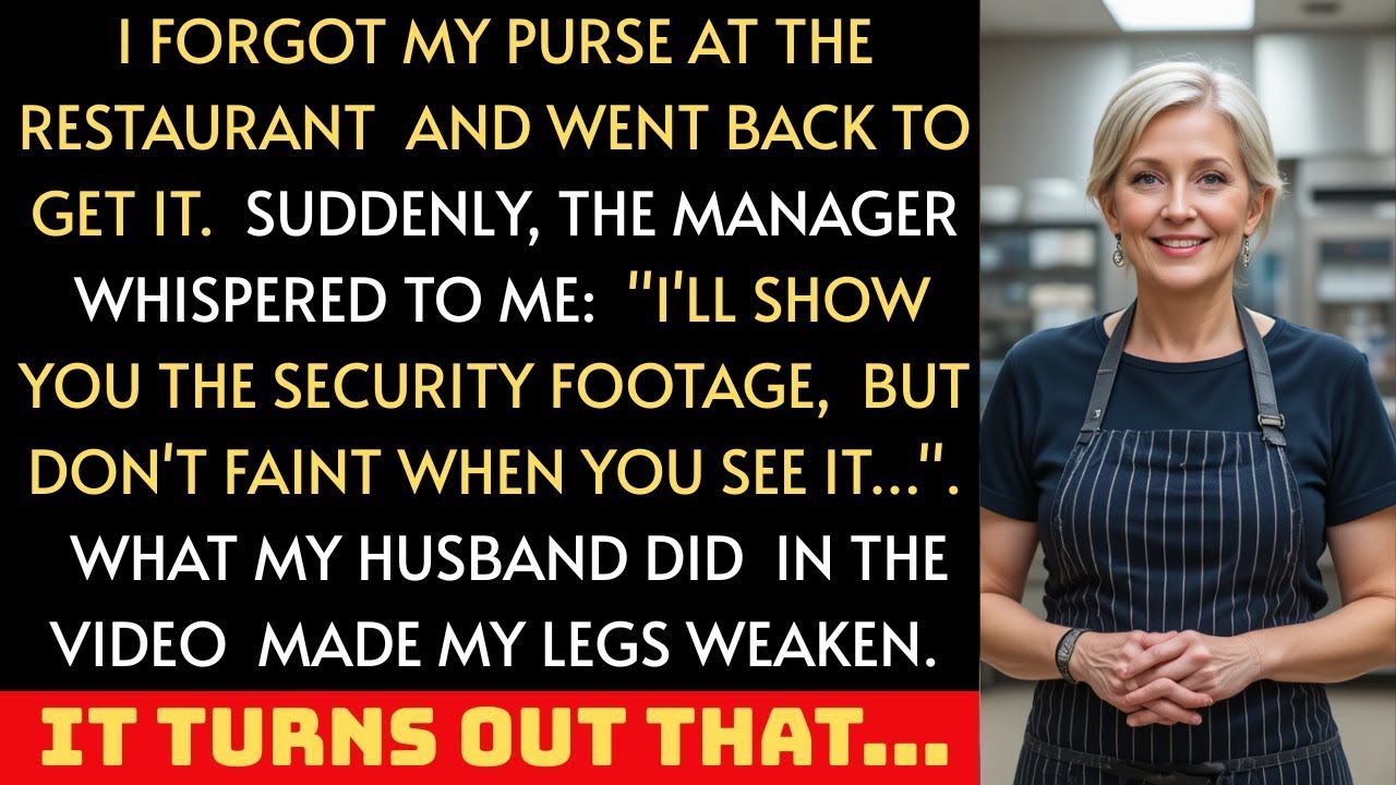 I forgot my purse and came back—then the manager whispered, ‘Watch this ...