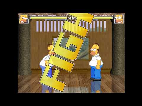 MUGEN: Drunk Homer Simpson VS RDC Homer Simpson V0.7