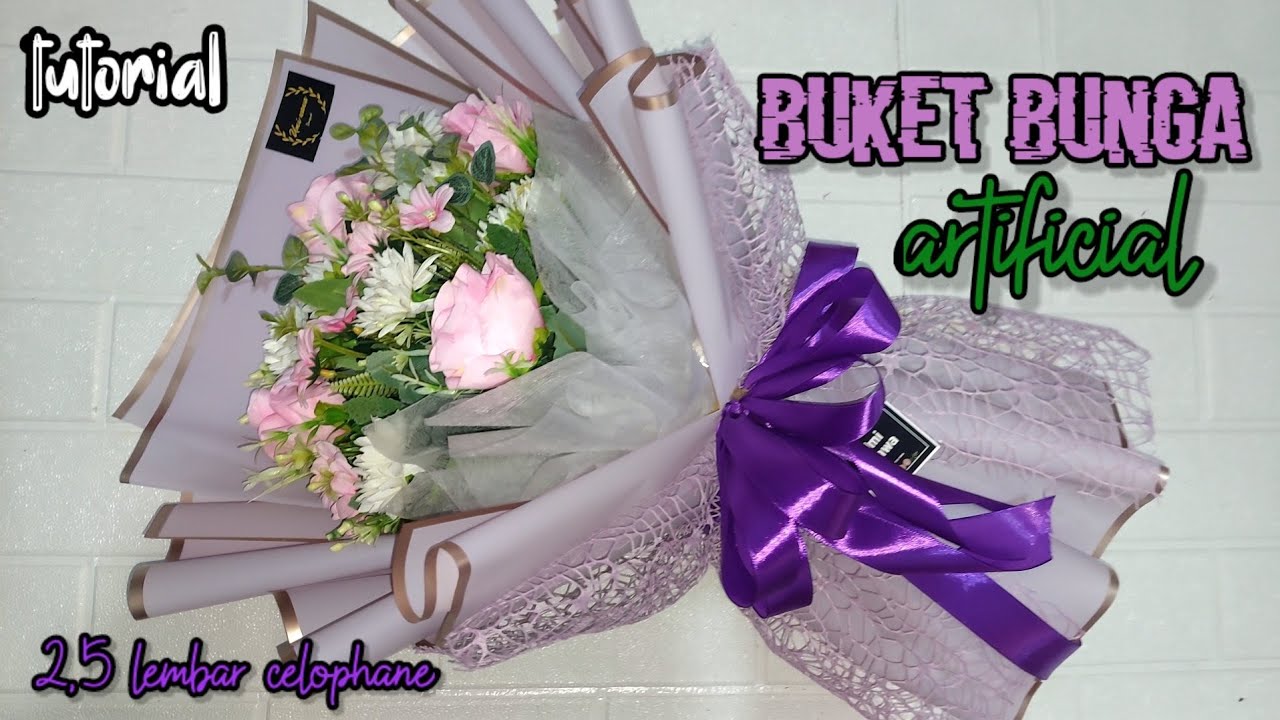 Tutorial buket bunga artificial - YouTube