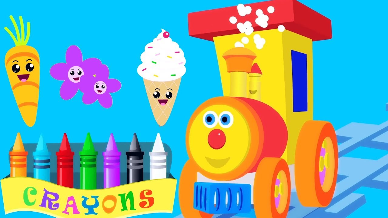 Ben the train And The Crayons In Color Camp | Color Songs For Kids ...