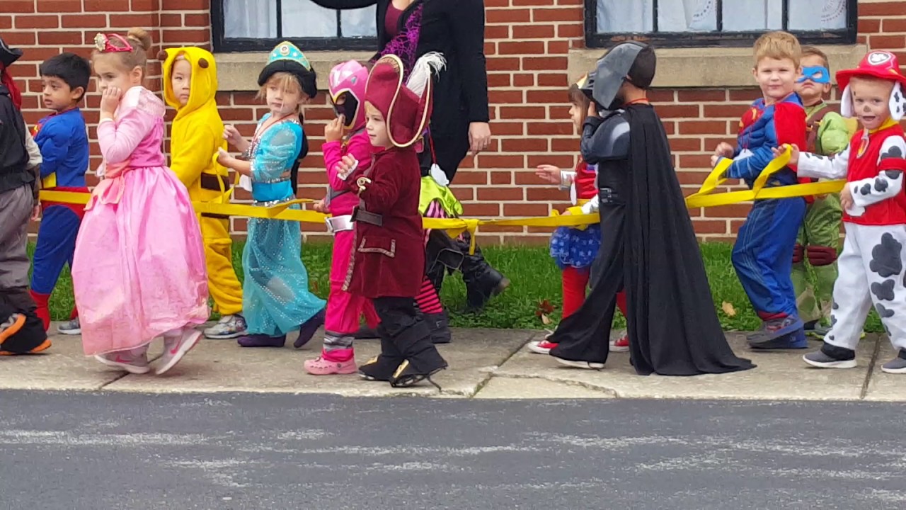 Timmy Halloween parade 3 years old pre school - YouTube