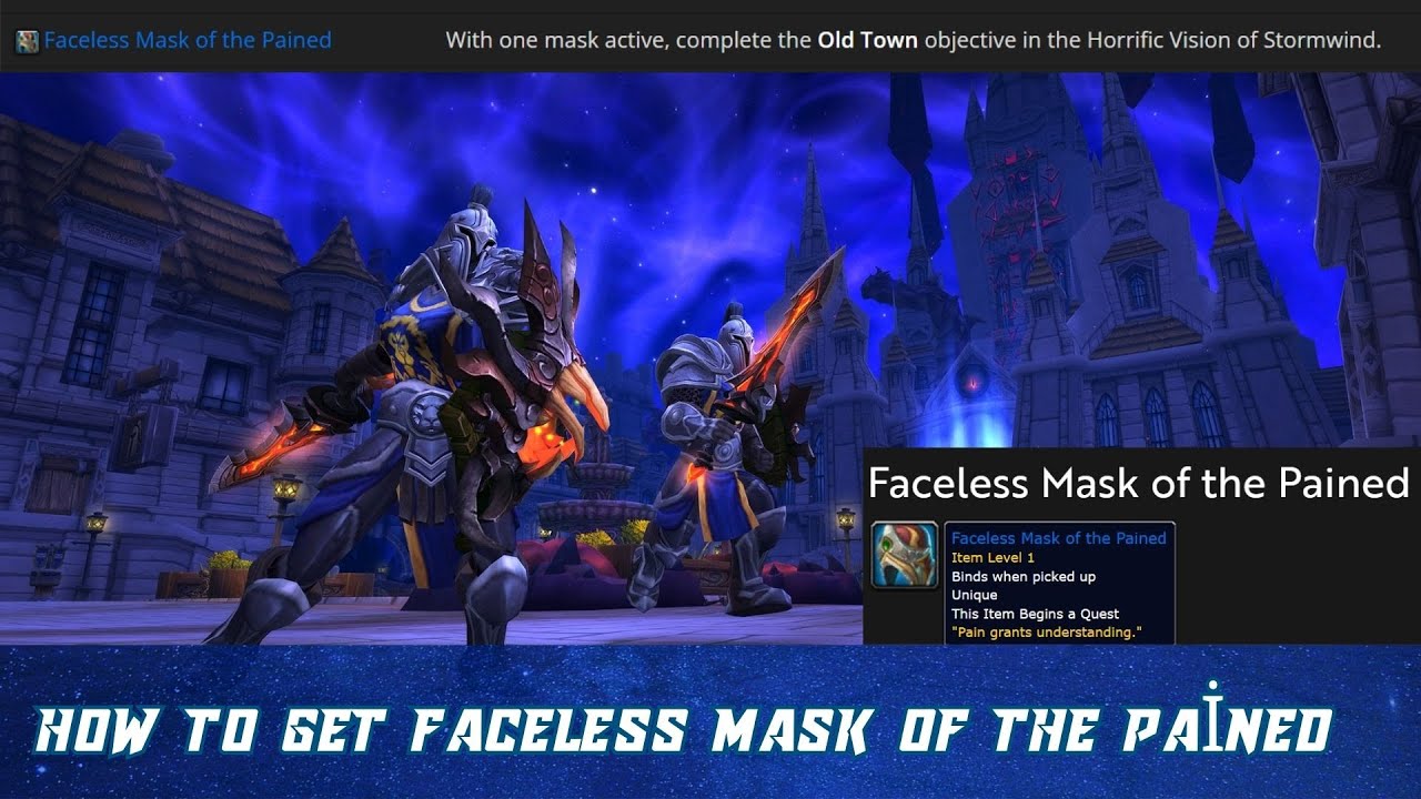 How to get Faceless Mask of the Pained | Complete Old Town objective in ...