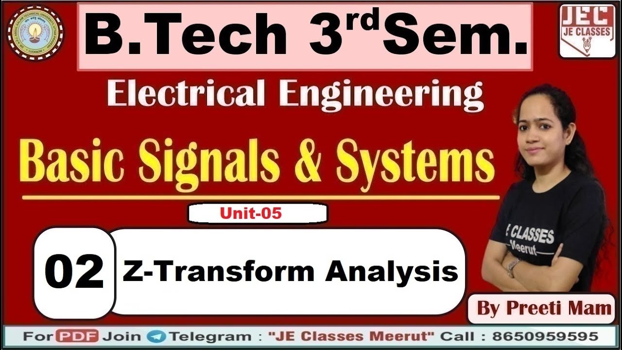 #02 Basic Signals & Systems Electrical Engg.|| B.Tech 3rd Semester Class By Preeti Mam| JE ...