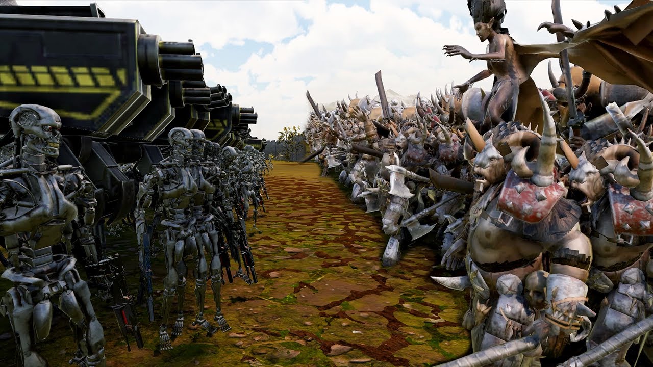 T-45 & T-800 Terminator vs 1,300,000 Beast Army | Ultimate Epic Battle ...
