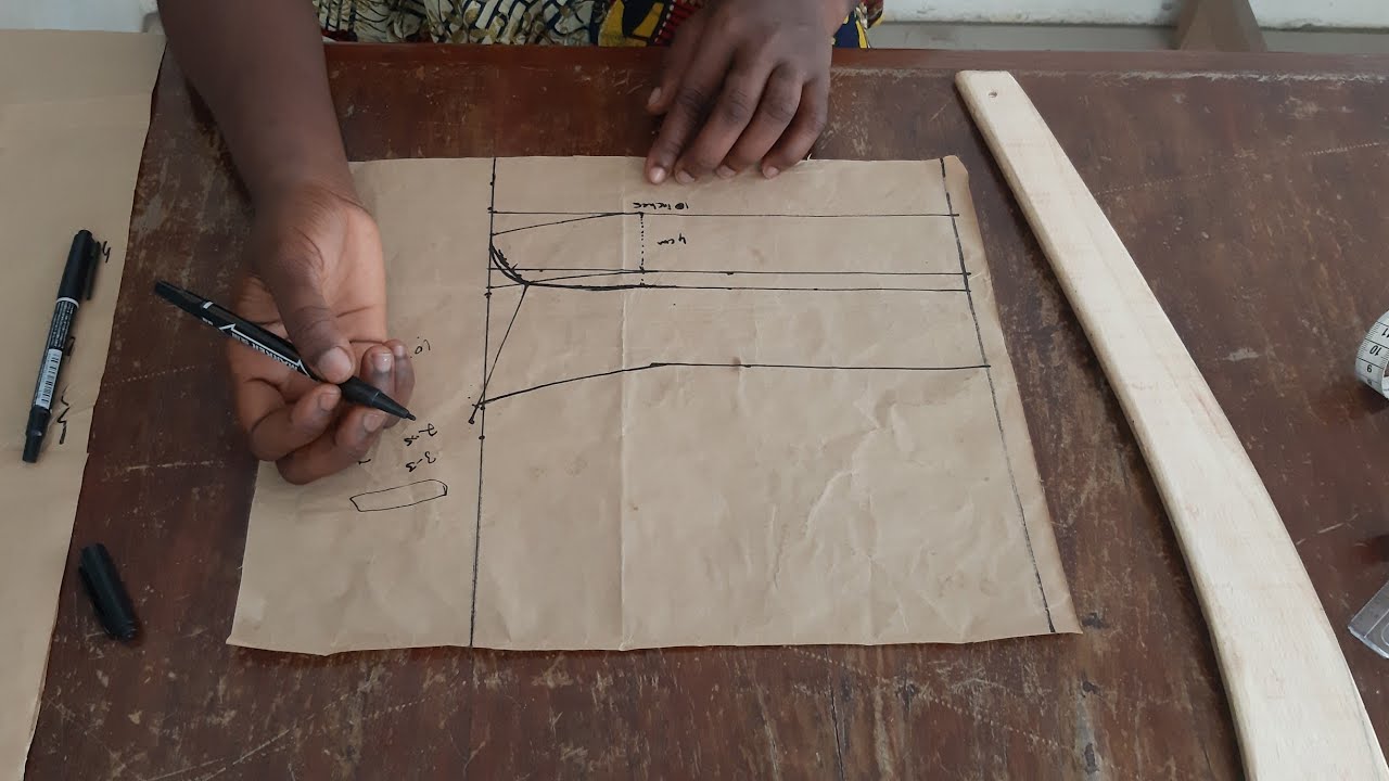 How make a shirt collar |pattern drafting | DIY | - YouTube