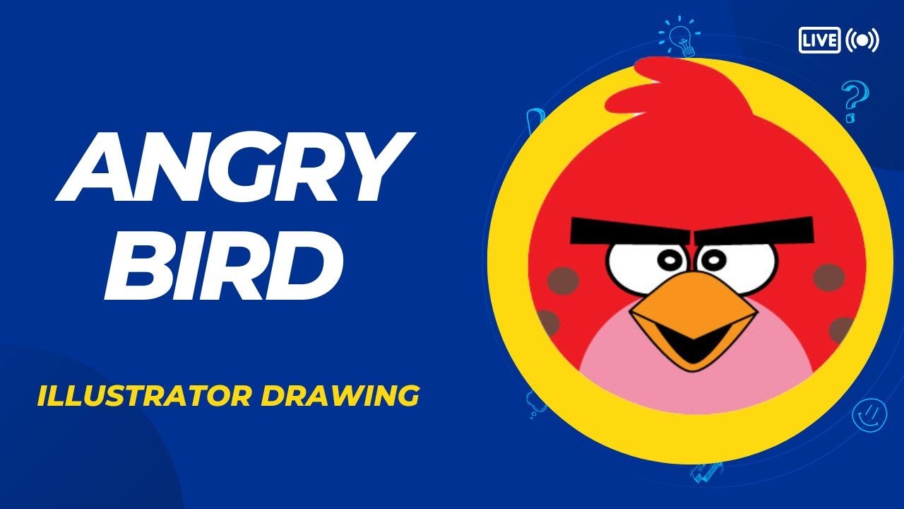 Angry Bird Drawing Using Adobe Illustrator | Easy Drawing - YouTube