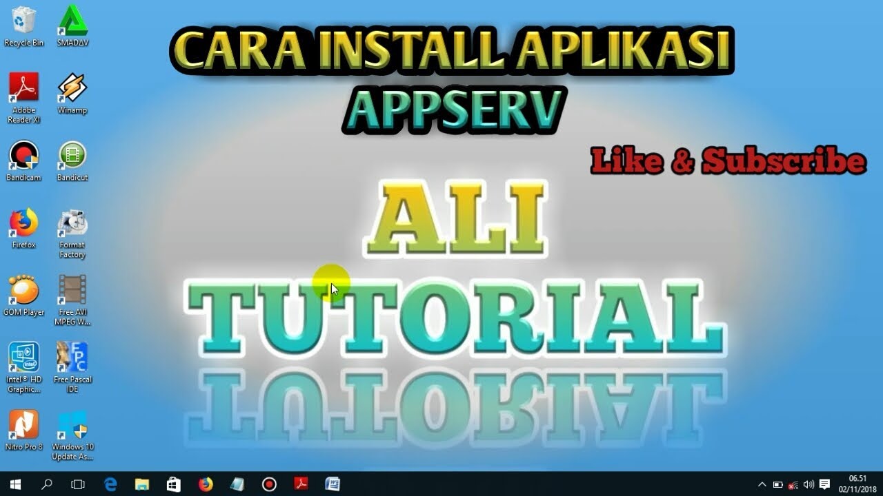 CARA INSTALL APLIKASI APPSERV - YouTube
