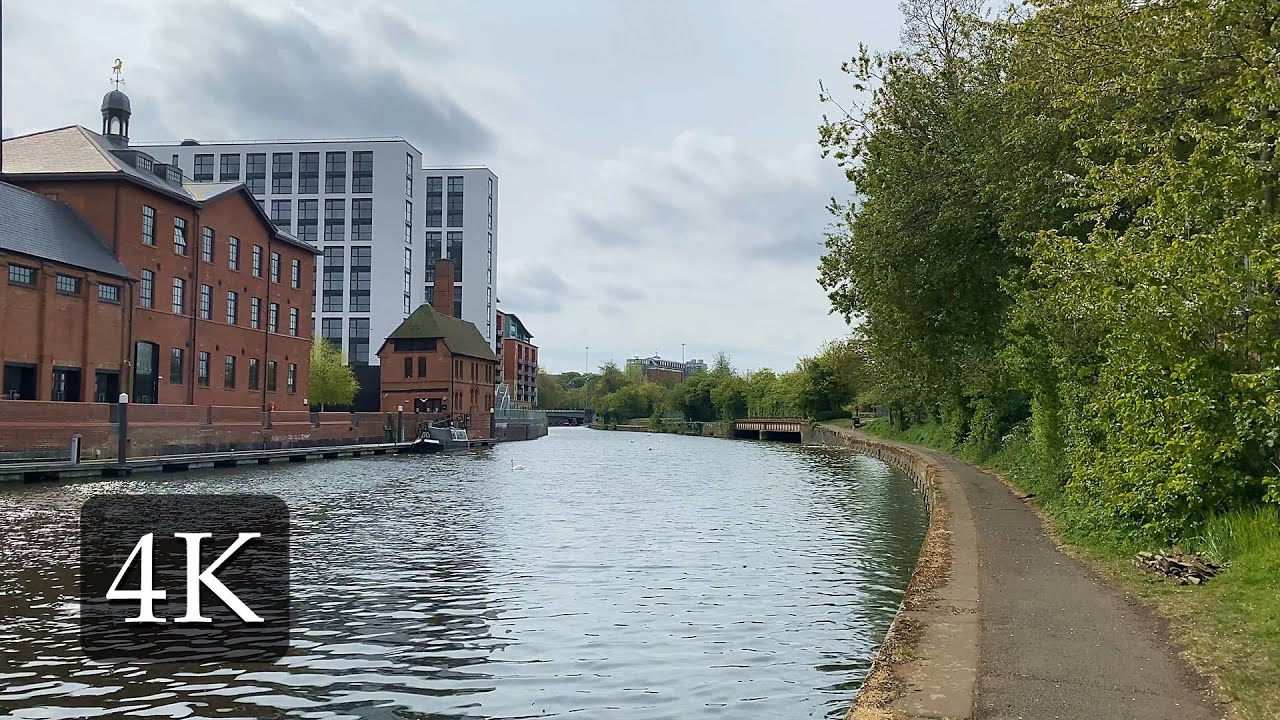 4K UHD | River Soar - Leicester UK | Walking along the river - YouTube