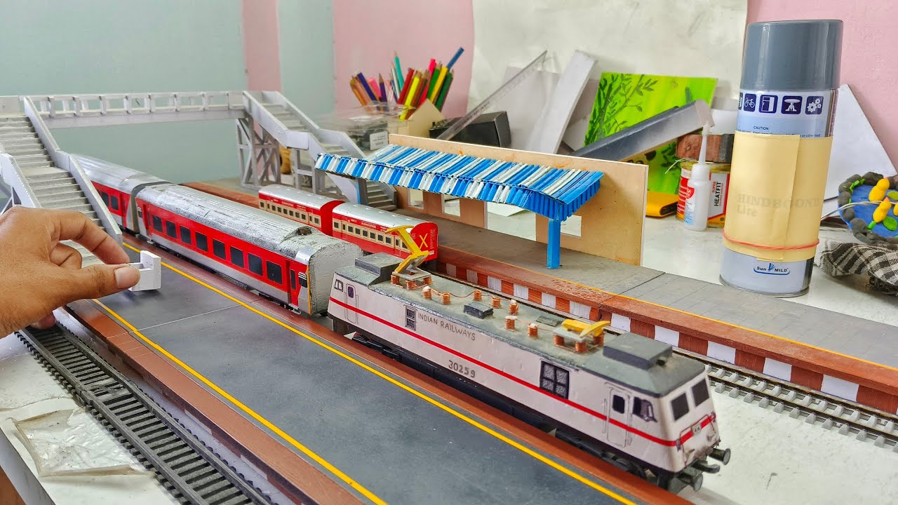 Indian model toy train making platform new model train Centy train ...