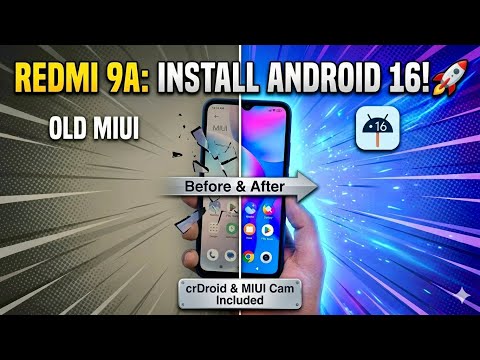 Install Android 16 On Redmi 9A | How To Install Custom Rom In Redmi 9A | Custom Rom For Redmi 9A