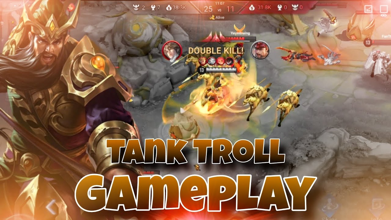 Full CC Tank Troll Gameplay |Honor of Kings Global - YouTube
