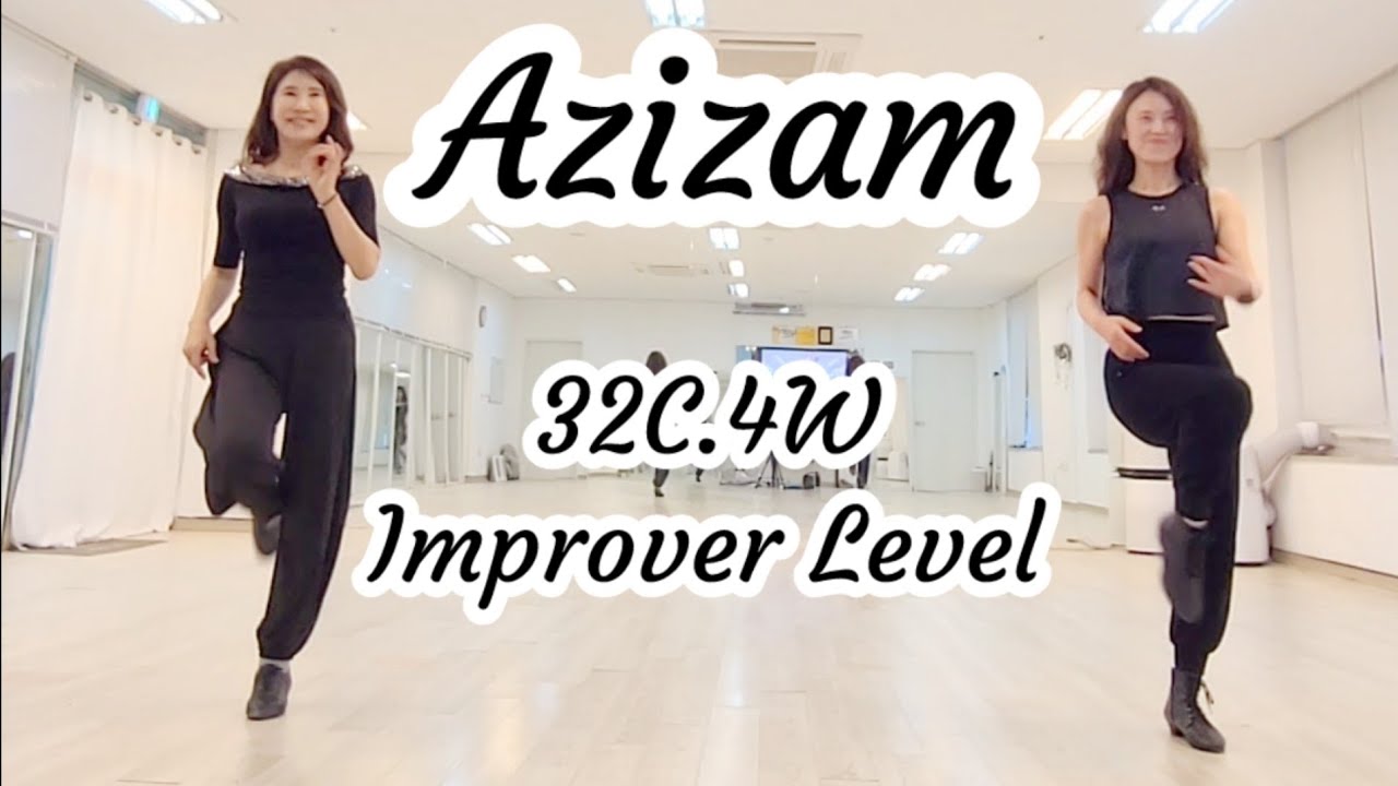 #위례희라인댄스 [초중급] Azizam Linedance - YouTube