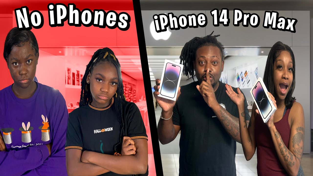PARENTS GET IPHONE 14 PRO MAX BEHIND THEIR KIDS BACK! WHAT HAPPENS NEXT ...