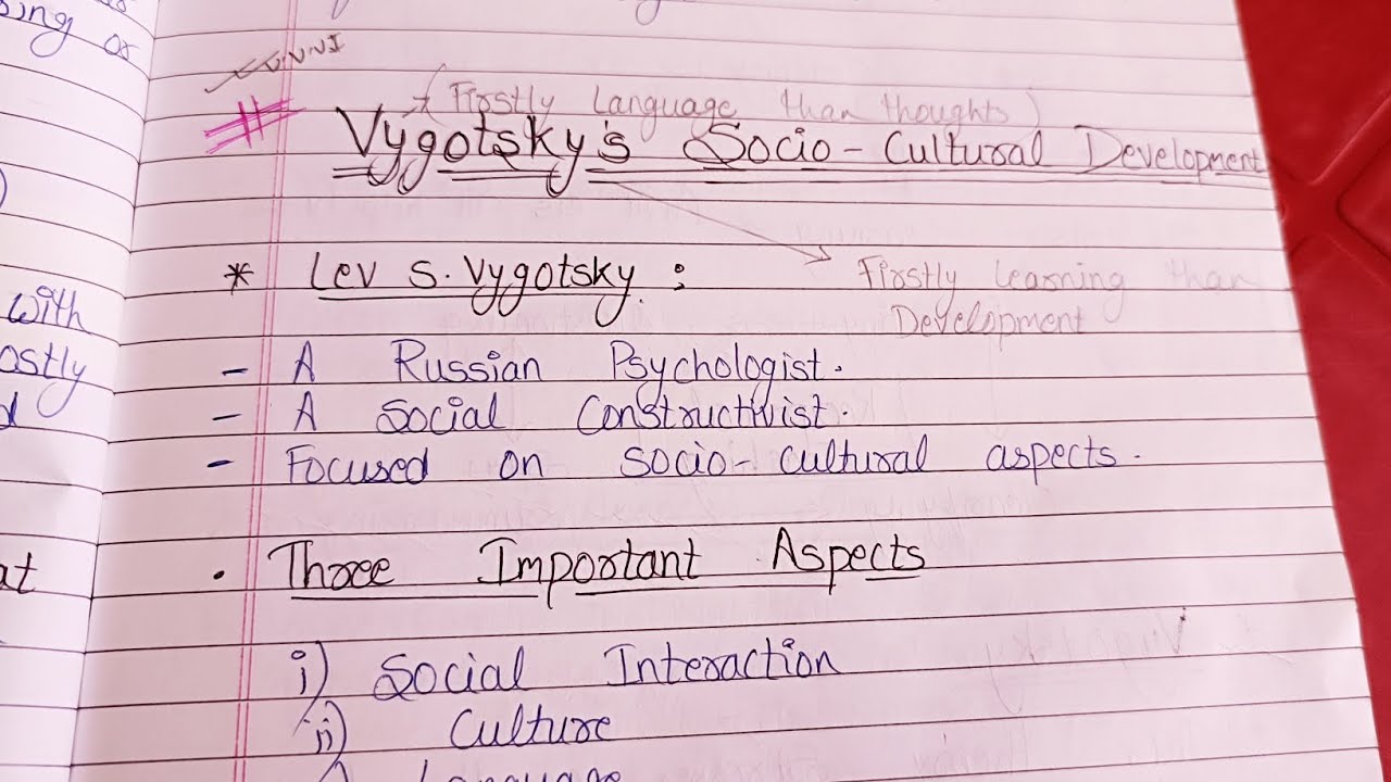 CTET July 2024 CDP Vygotsky's Theory 📑 ️#handwritten #notes # ...