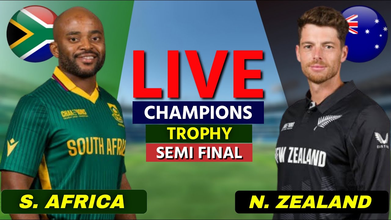 Live: SA vs NZ, Semi Final | Live Cricket Match Today | SA vs NZ Live ...