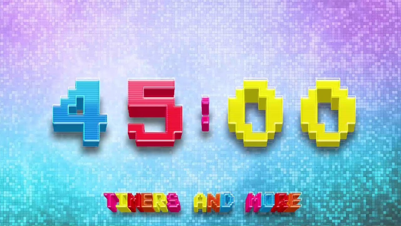 45 Minute Timer [Arcade Game Inspired] 🕹️ - YouTube