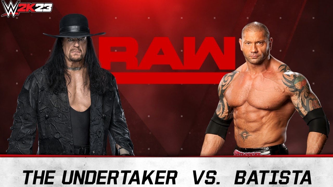 Full Match - The Undertaker Vs. Batista: Raw|WWE 2K23 - YouTube