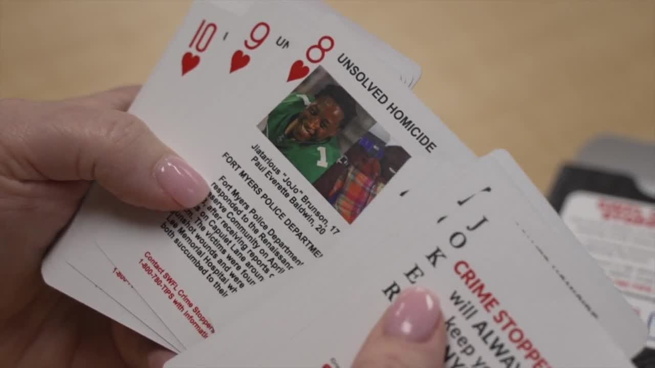 CRACKING A COLD CASE: SWFL Crime Stoppers deals cold case playing cards ...