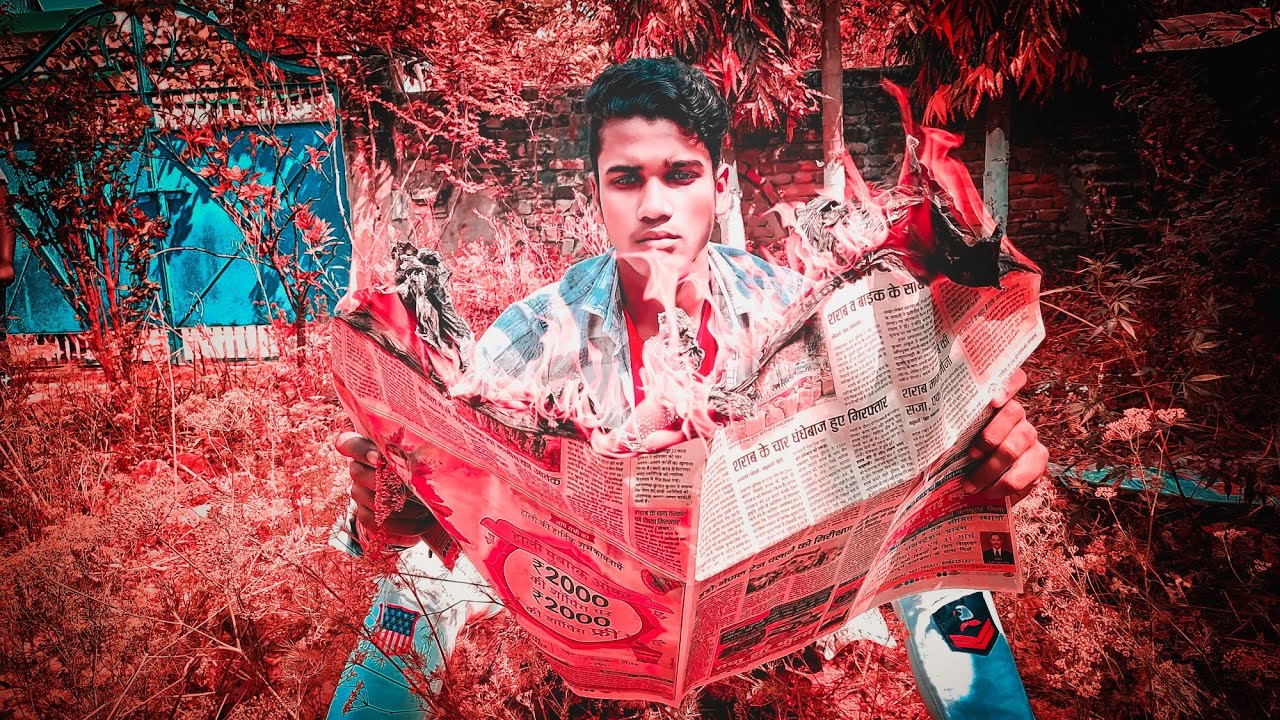 How to make red colour effect on Photoshop cc || limited edition - YouTube