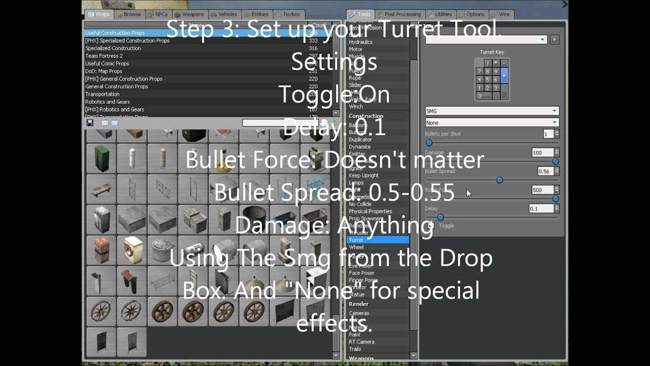 The Gmod Show (How to make a Minigun)**IN HD**1080p - YouTube