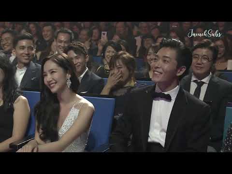 [EngSub] Park Min Young Kim Jae Uck cut | Kate and Lulu banter with stars at SHNOS 24 Nov 19