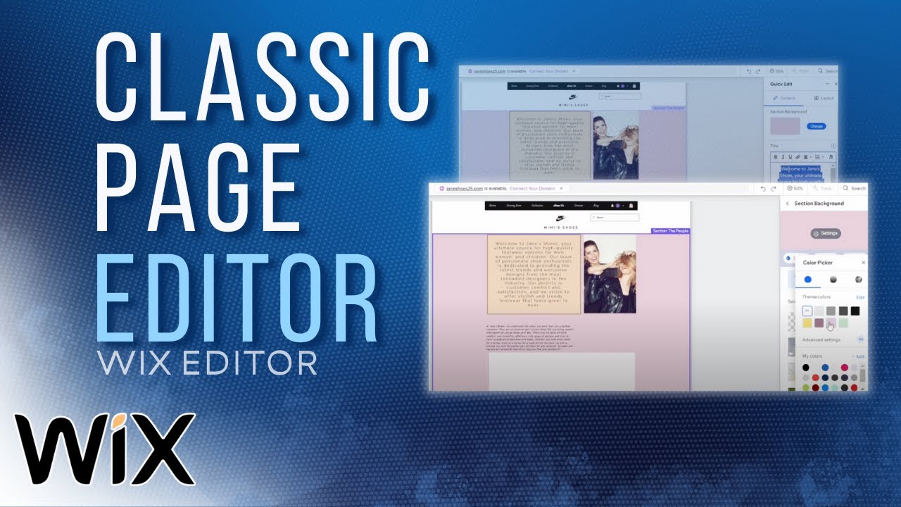 How to Use Wix Classic Page Editor | Wix For Beginners - YouTube