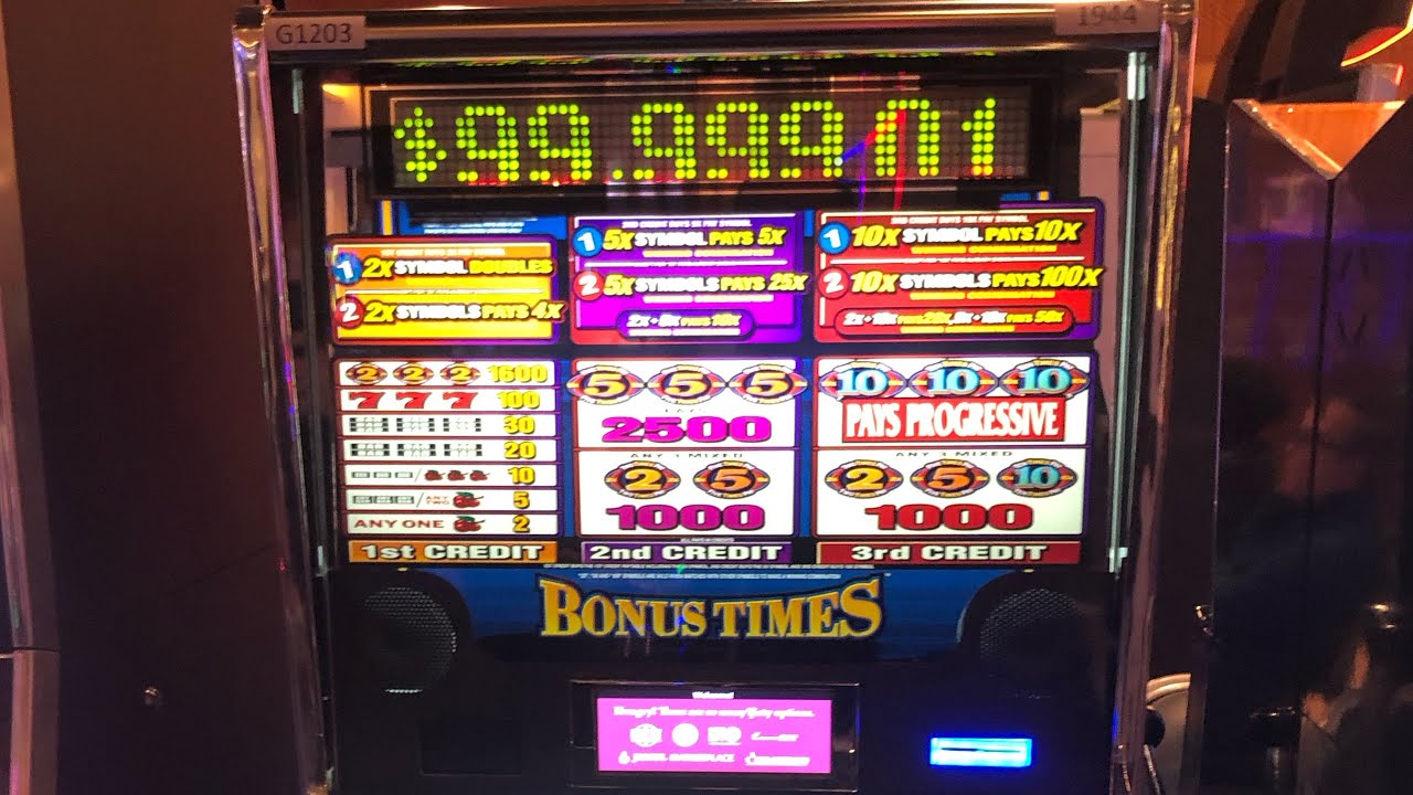 $99,999.01 Progressive on a $3 Bonus Times slot! $100 in ??? Out - YouTube